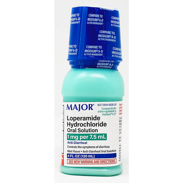 Major Loperamide Hydrochloride Oral Solution 1mg per 7.5ml 4Fl Oz ...