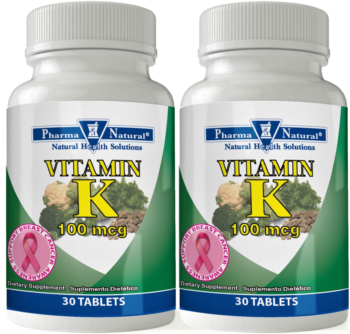 Pharma Natural Vitamin K 100 mcg, 2 x (30 Tablets) – Farmacia Jireh ...