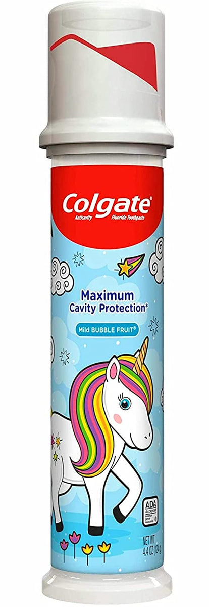Colgate Kids Unicorn Toothpaste Pump, 4.4 Ounces – Farmacia Jireh Aguadilla
