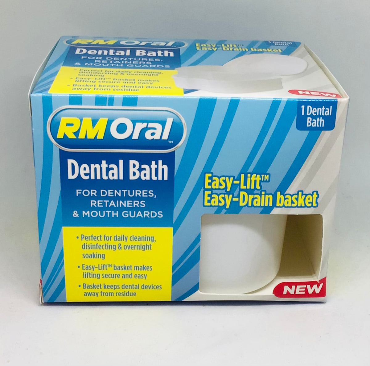 RM Oral Dental Bath For Dentures, Retainers & Mouth Guards – Farmacia ...