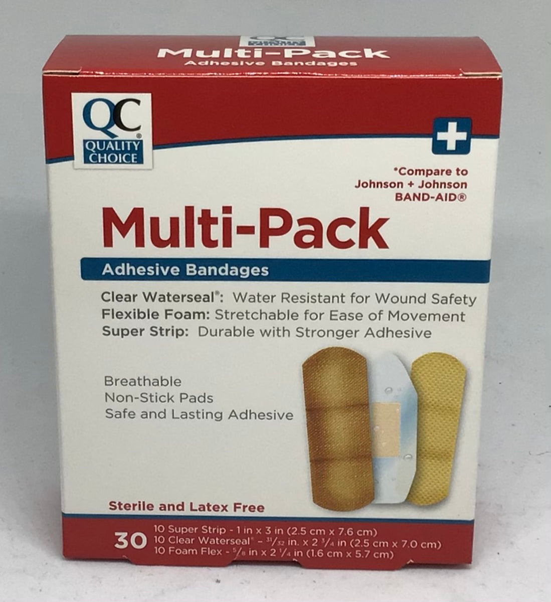 QC Multi-Pack 30 Adhesive Bandages – Farmacia Jireh Aguadilla